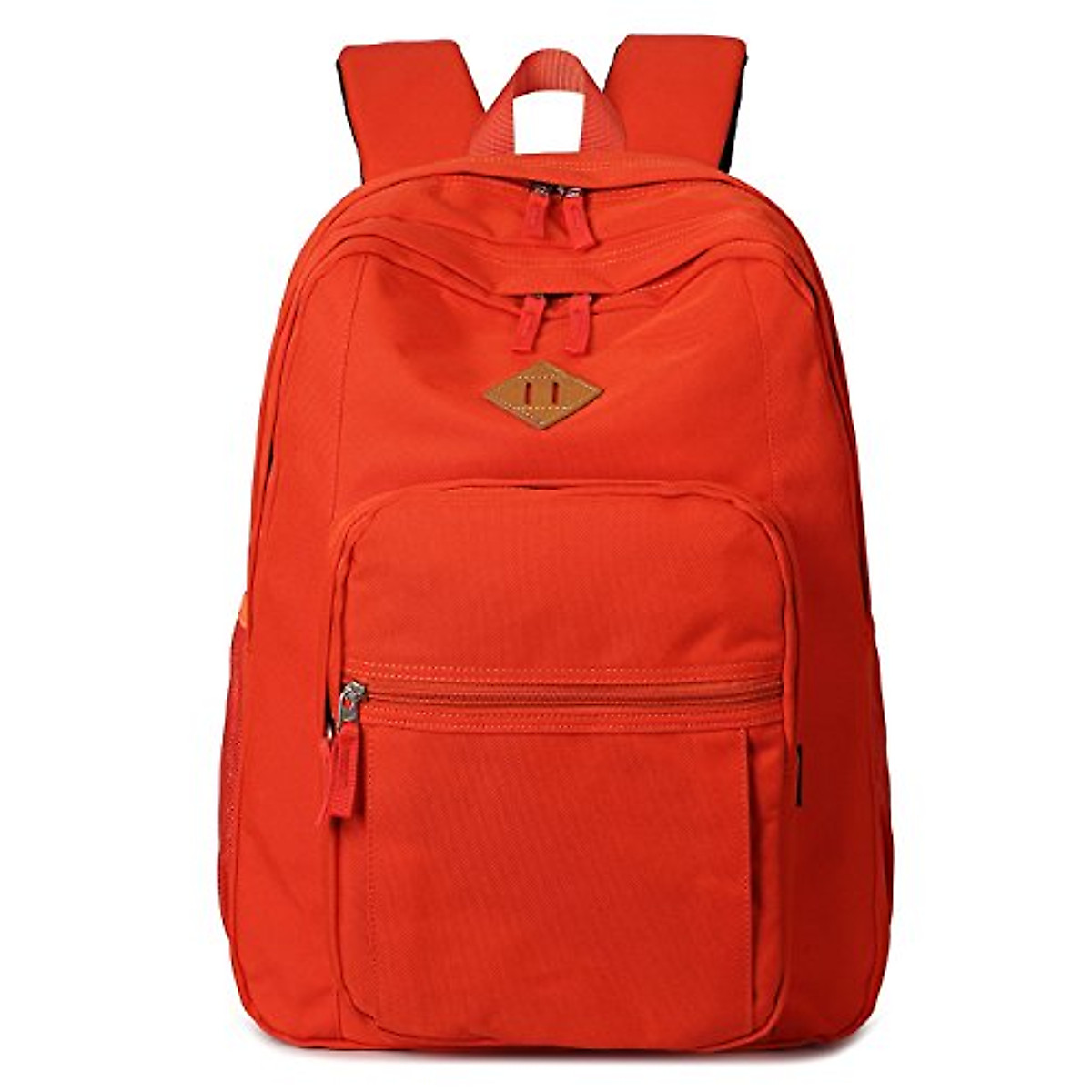 abshoo Classical Basic Womens Travel Backpack For College Men Water Resistant Bookbag (Orange)