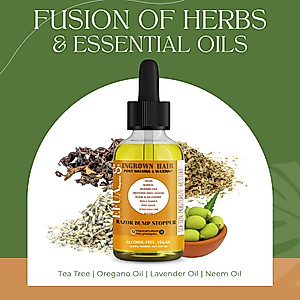 Efua Oil, Ingrown Hair Removal and Razor Bump Stopper Oil for Shaving and Waxing, Natural Neem Oil for Skin w/Tea Tree Oil, Removes Razor Bumps, Redness, and Razor Burn, 0.5 oz - Relief from Ingrown