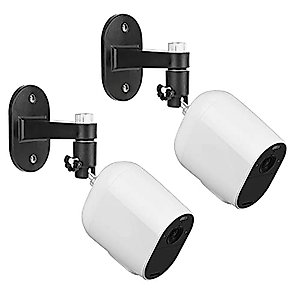 2Pack Security Wall Mount for Arlo Pro, Arlo Pro 2, Arlo Ultra, Arlo Pro 3, Arlo Go, Arlo Essential Spotlight Camera, Adjustable Indoor/Outdoor Mounting Bracket for Your Surveillance Camera (Black)