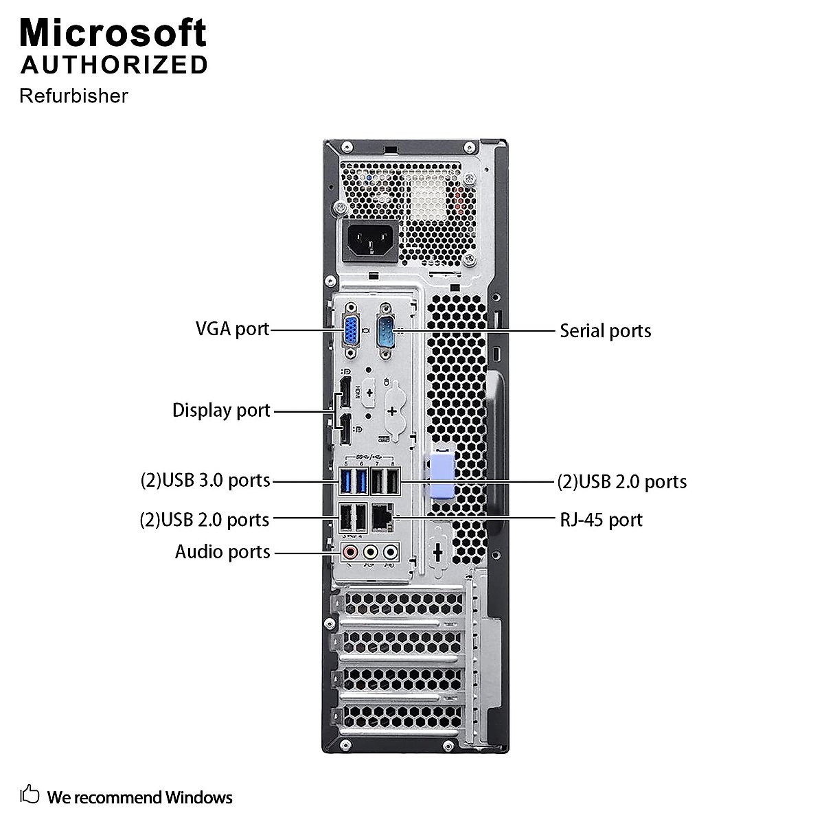 Lenovo ThinkCentre M83 Small Form Business High Performance Desktop Computer PC (Intel Core I5-4570 3.2G,8G RAM DDR3,240GB SSD,DVD-ROM,WIFI, Windows 10 Professional)(Renewed)