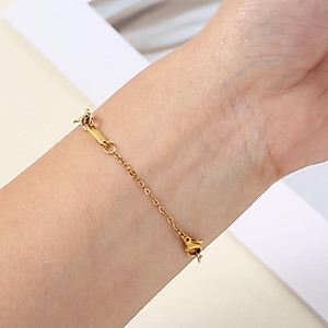 KOPOX 6 Pcs Gold and Silver Plated Necklace Extenders for Necklaces, 2", 4", 6" Delicate Necklace Extender Chain Set for Women Jewelry Making