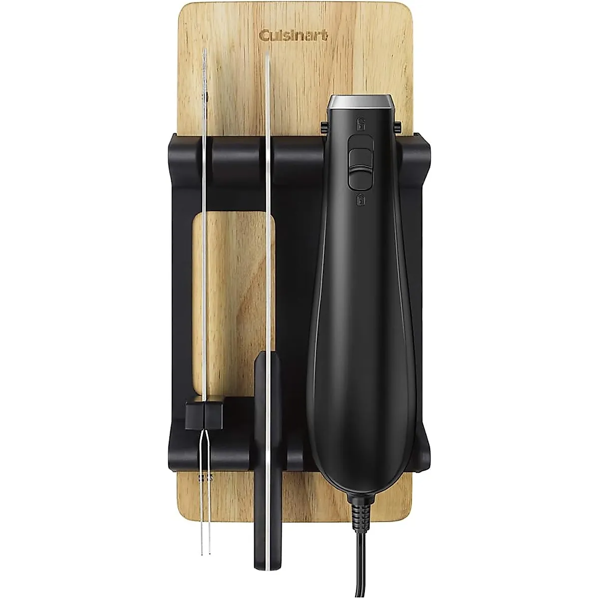 Cuisinart CEK-41 AC Electric Knife with Bamboo Cutting Board Bundle Advantage 12-Piece Gray Knife Set with Blade Guards