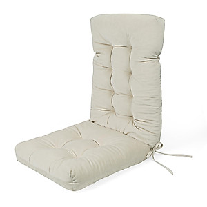 ROFIELTY Rocking Chair Cushions. 42x18 Inch Double Non-Slip Chair Cushions for Rocking Chairs Indoors/Outdoors, Tufted Fine Adirondack Chair Cushion. (Cream)