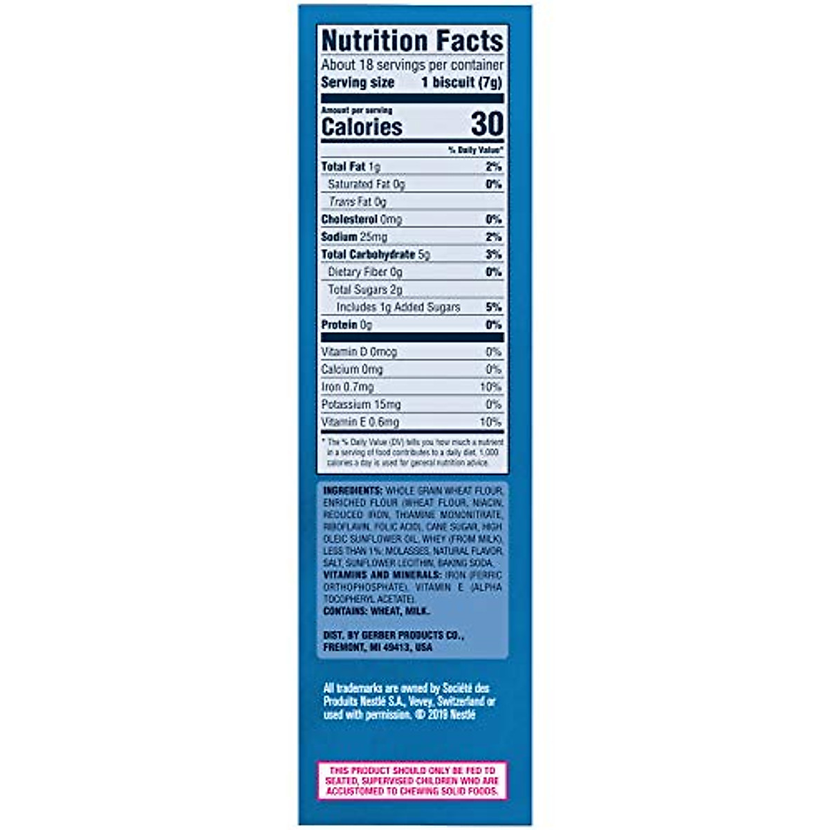 Gerber Toddler Lil' Biscuits (Vanilla Wheat Lil Biscuits, Pack of 4)