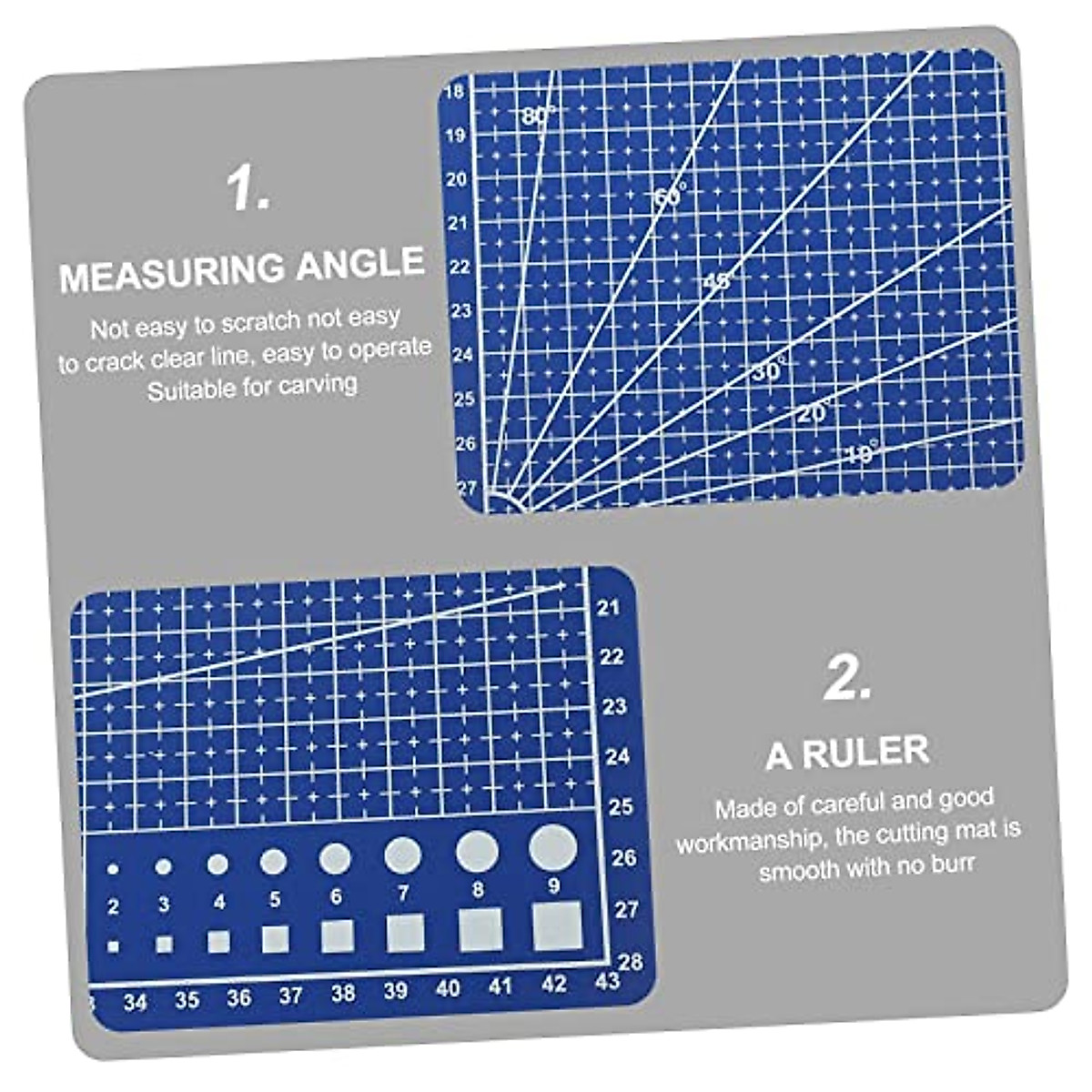 Didiseaon Cutting Mat Quilting Cutting Mats Double-sided Cutting Pads Cutting Mat 24 x 36 Rotary Cutter and Mat Cutting Board Pp Cutting Pads Craft Cutting Mat Double Sided Blue Pp A3 Table