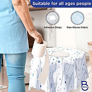 30 Pack BABEnjoy Toilet Seat Covers Disposable - Extra Large - Disposable Toilet Seat Covers for Kids, Toddlers, Adults, Use for Potty Training, Public Bathroom, Airplane Toilet Seat Cover Spot Style