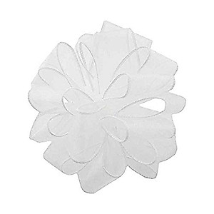 Berwick Offray DWI Sheer Spring Wired Edge Ribbon-1-1/2 Wide X 50 Yards-White Ribbon