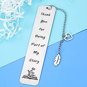 Thank You Bookmark Gifts for Women Men Teacher Appreciation Gifts for Coworkers Mentor Employees Retirement Birthday Christmas Gift for Book Lover Friends Graduation Back to School Leaving Present