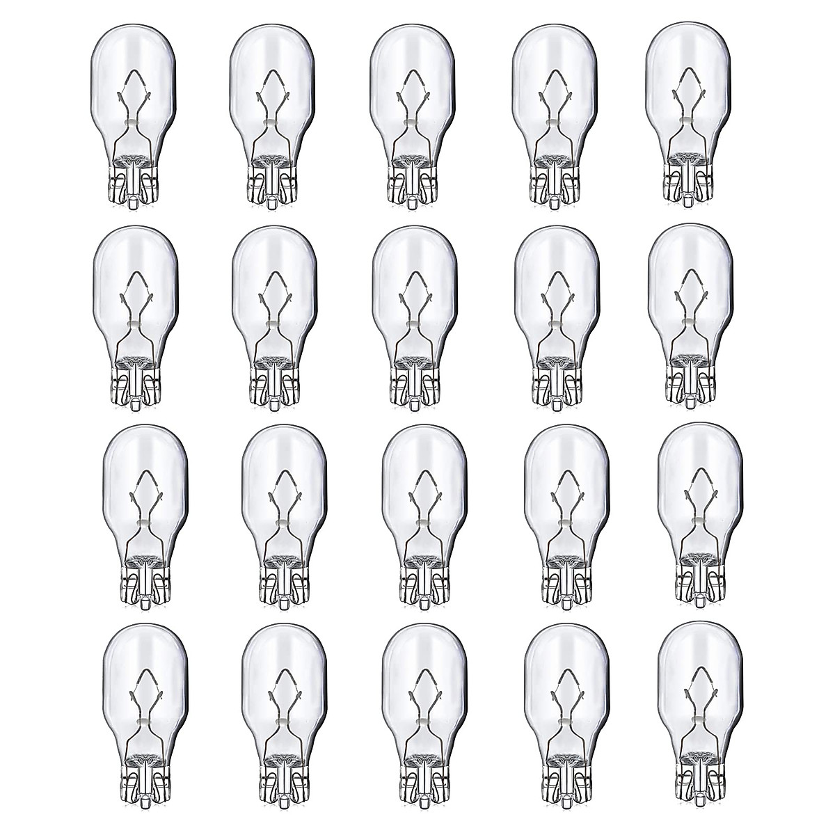 Kscjdg 4W 12V T5 Light Bulbs for Landscape Light Bulbs/Wedge Base Low Voltage Lights Bulbs/Garden Light Bulbs/Deck Light Bulbs/Yard Light Bulbs/Malibu Bulbs - 20 Pack (4W)