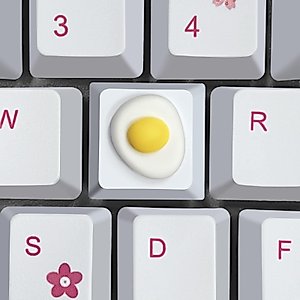 FKZ Fried-Egg Keycap 1pcs,Cute Keyboard Keycaps Custom OEM R4 Profile ESC-Key Keyboard Keycap for Cherry MX Switches Mechanical Gaming Keyboard(1pcs)