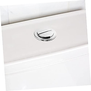 Cabilock 2pcs toilet button toilet accessories dual flush button toilet parts toilet water tank parts accessories for sterling toilet replacement parts Plastic Toilet Push Button pure suite