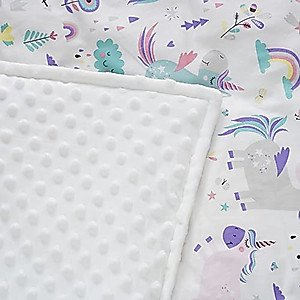 Bunnikins & Clover Toddler Nap Mat with Removable Pillow, Cotton Nap Mats for Preschool, Easy Clean Toddler Nap Pad for Kindergarten, Kids Sleeping Bag for Travel Camping