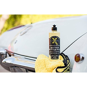 Liquid X Better Butter Wax - Enrich Paint Color & Add Protection with Carnuba Infused Wet Wax - Remove Swirl Marks & Scratches - Easy On & Off (16 oz)