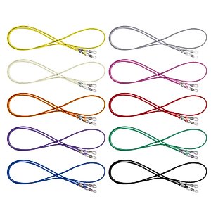 Hifot Eyeglasses Strap Eyewear Retainer 10 Pack, Sunglasses Reading Glasses Holder Strap for Men Women, Spectacles Chain Lanyard Cord