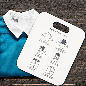 Cabilock 6 Pcs Clothes Board Clothes Folding Board Pants Folding Board for Shirt Pants Folding Board Plastic Folder Board Shirt Form Template Household Pp Travel Lining Clothing