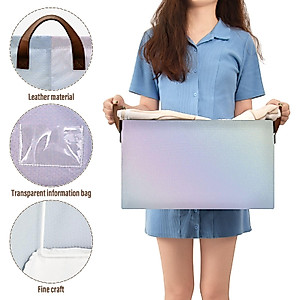 CEBUGI Iridescent Gradient 2 Pack Large Waterproof Collapsible Storage Bin Foldable Canvas Fabric Open Storage Basket Cube Box with Iron Frame