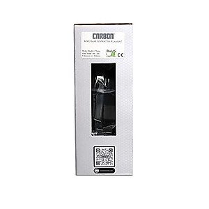 ECO - Certified Food Grade PLA+ 3D Printer Filament - Carbon Brand - Lab Tested, 1.75mm, 1kg, Accuracy: +/- 0.02 (Black)