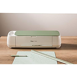 Cricut Metal Ruler - Safety Cutting Ruler for Use with Rotary Cutters, Cricut TrueControl knife, Xacto knife - Great For Quilting, Scrapbooking, Crafting and Paper Cutting - 18", [Mint]