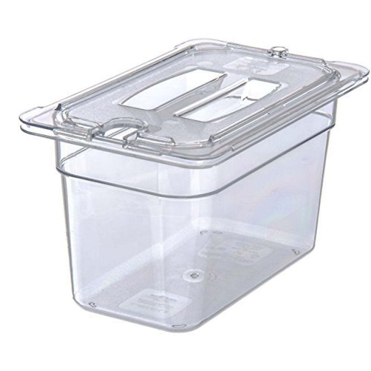 Carlisle FoodService Products Plastic Food Pan 1/4 Size 6 Inches Deep Clear