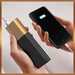 Duracell Rechargeable Powerbank 3350 mAh | 1 Day Portable Charger | Compatible With iPhone, iPad, Samsung, Android, Nintendo Switch & more | TSA Carry-On Compliant