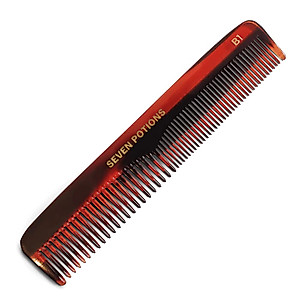 Beard Comb For Men 5.7 inch Fine and Coarse Tooth For Hair Beard And Moustache Hand Made and Sawcut (Beard Comb B1)