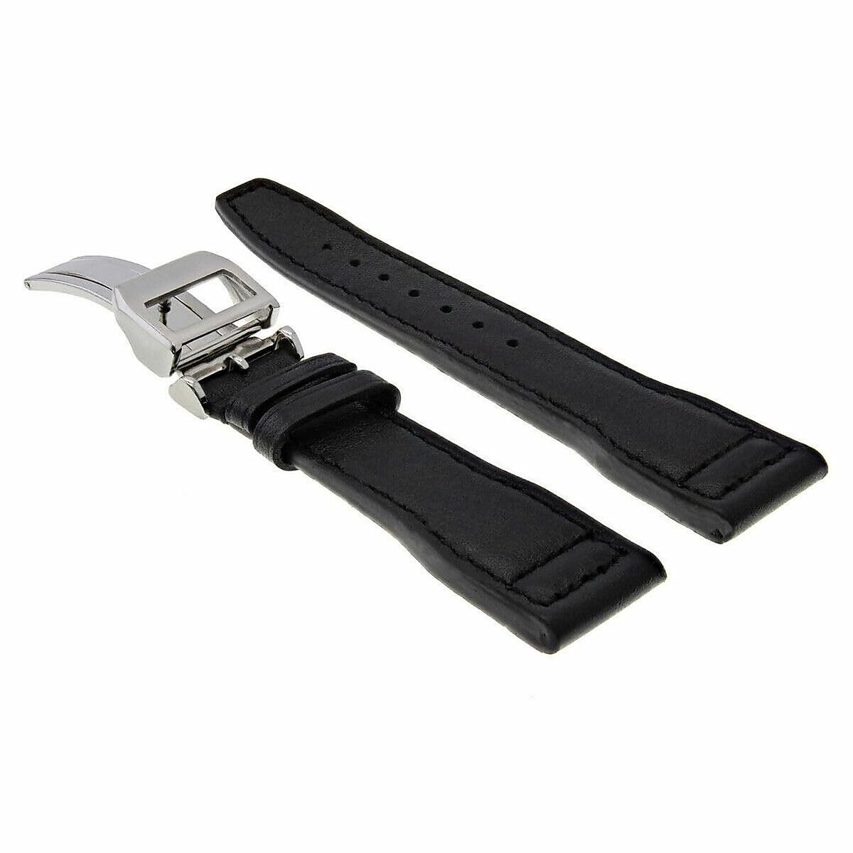 Ewatchparts 20-21-22-23MM LEATHER WATCH BAND STRAP COMPATIBLE WITH IWC PILOT PORTUGUESE TOP GUN + CLASP