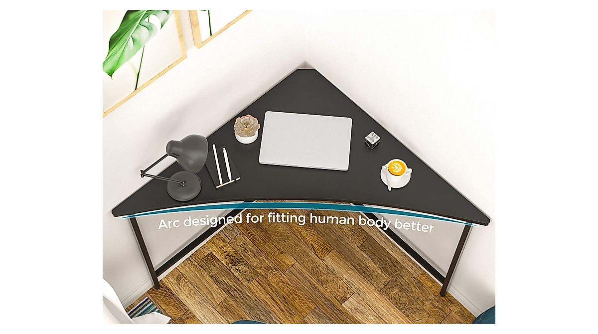 SAYGOER Corner Desk - Small Space Triangle Computer Desk for Home Office