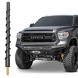 VOFONO 7 Inch Antenna Compatible with 2000-2021 Toyota Tundra Tacoma, Spiral Flexible Rubber Antenna Replacement