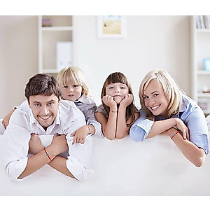 SONNYX 16 Set Evil Eye String Kabbalah Bracelets 8 Knots Bracelets Adjustable Red Rope Cord Thread Braided Bracelet Protection Luck Amulet Wish Bracelet Ancient Friendship Charm for Women Men