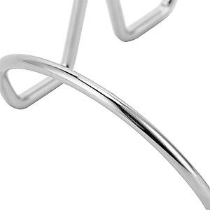 Cyrank Taco Holder Stand, Stainless Steel Taco Holders for the Individual Serving Taco Shell Holder Stand Taco Tray Plates(M)