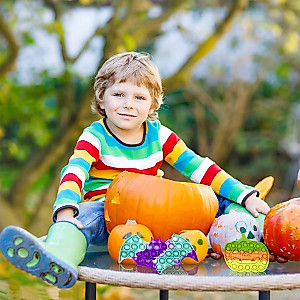 JoFAN 3 Pack Easter Fidget Sensory Pop Toys for Kids Boys Girls Toddlers Easter Basket Stuffers Stress Relief Gifts Party Favors