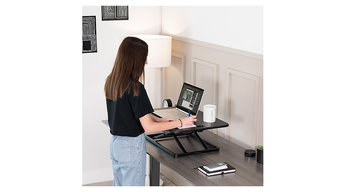 VIVO Ultra-Slim Adjustable Desk Riser for Ergonomic Work
