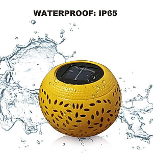 BWWNBY Solar Table Lantern, Outdoor Waterproof Dancing Flickering Flame Solar Powered LED Light, Desktop Decorative Lamp Auto On/Off Lighting Dusk to Dawn for Garden Pathway Yard Patio