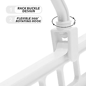 Closet Organizer and Storage, 5 Pack Multifunction Sturdy Closet Organizer Hanger, Upgraded Smart Space Saving Hangers for Closet Storage, Closet Organization for Clothes, Shirts and Dresses
