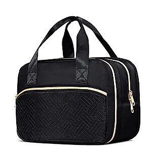 Fasrom Wearable Breast Pump Bag with Cooler Compatible with Elvie and Willow Hands-Free Pumps and Medela Pump in Style, Portable Pump Carrying Case for Working Moms, Black (Bag Only, Patent Design)