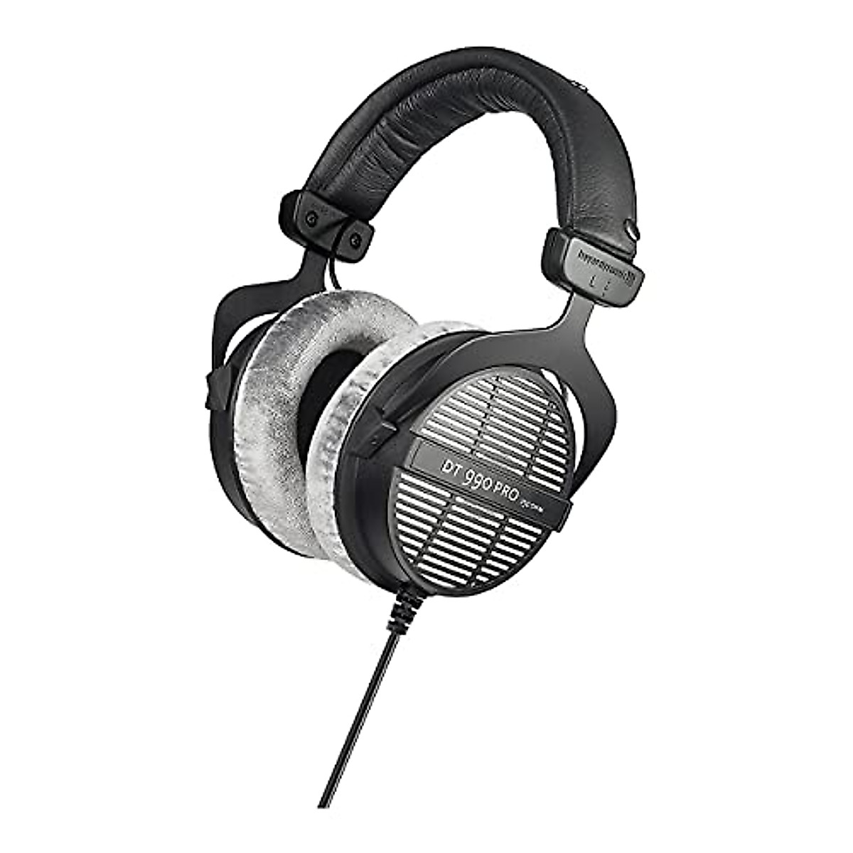 beyerdynamic DT-990 Pro Acoustically Open Headphones (250 Ohms) with Knox Gear Headphone Hanger Mount with Built-in Cable Organizer Bundle (2 Items)