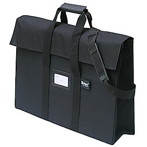 X-Port Professional Expandable Art Portfolio Case (16"x22"x6” expanded) for Artwork, Advertising, Photography, Foam Boards, Flat Screen Monitors & Presentation Displays – Top Loading with Rigid Sides