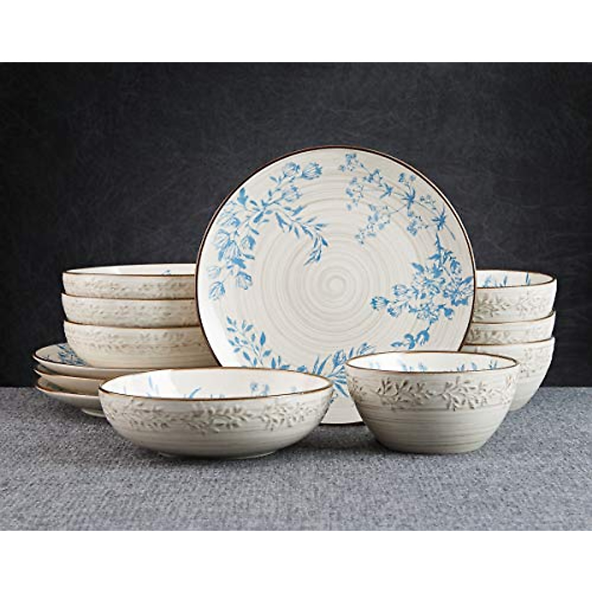 Pfaltzgraff Bella 12 Piece Dinnerware Set, Service For 4, Multicolor