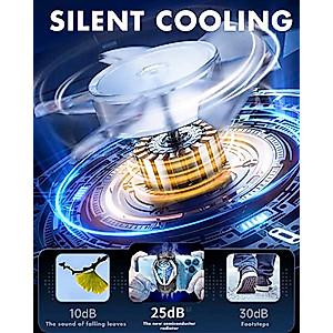 ACEDAYS Phone Cooler, Phone Cooling Fan with Semi-Conductor Cooling Chip, Universal Cellphone Radiator for Tiktok Live Streaming, Outdoor Vlog, Mobile Gaming.