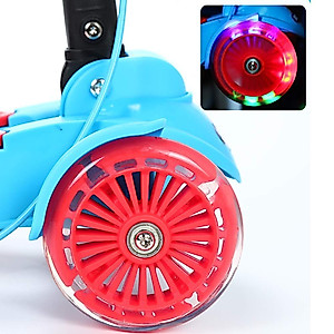 ygqtbc Swing Scooter Foldable Wiggle Kick Scooters Self Propelling Speeder Outdoor Sports with Height Adjustable Handlebar for Boys/Girl/Kids (Color : Purple)