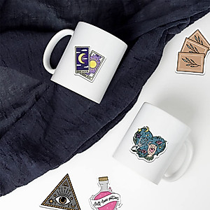 MKZ 200PCS Boho Witchy Apothecary Stickers Witch Sticker Tarot Goth Waterproof Toy Decals for Kid Girl Gift,(FE081FE082GT146GT147)