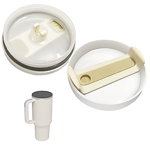 QWASZXTT Tumbler Lids, 40 oz Replacement lid Compatible with Stanley Quencher Travel Tumbler Cup Lids 2 Pcs