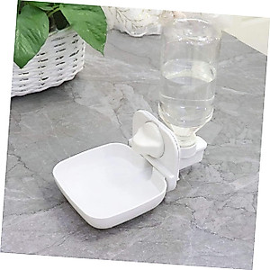 Balacoo 2 pcs automatic feeder bunny water dispenser poultry water bottle pet water dish bunny water fountain rabbit drinking bowl rabbit water bowl white birds plastic hedgehog cage