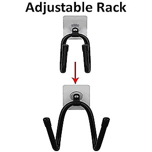 Cowboy Hat Rack Hat Holder Hat Organizer Hat Hanger Hat Wall Mount - Adhesive Metal Hooks - Easy to install - 4 Pack - No Hat