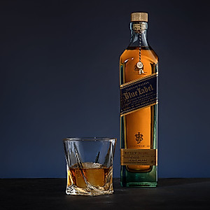 Twist Whiskey Aesthetic Glasses Set of 2, Ultra Clarity Glass Rocks Tumblers (10oz) by Van Daemon for Liquor, Bourbon or Scotch, Perfectly Gift Boxed