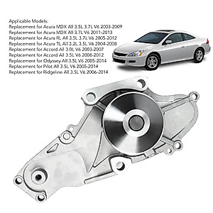 Engine Timing Belt with Water Pump, Safe Low Noise Precise Smooth Operation 19200 RDV J01 Strong Strength High Efficiency for Acura