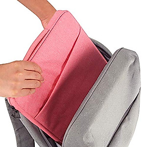 Graphics Drawing Tablet Carrying Case Sleeve for XP-Pen Deco 01 V2, Artist 12 Pro, Huion H610 Pro, Wacom Cintiq Pro 13, VEIKK A30 A50 (Pink)