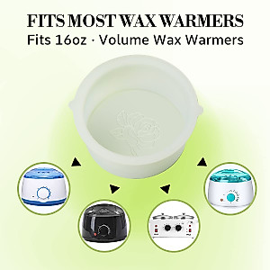 ViiLife Replacement Wax Bowl for Wax Warmer, Silicone Wax Bowl Home Use for Wax Machine Waxing kit Bowl Single Replacement Bowl