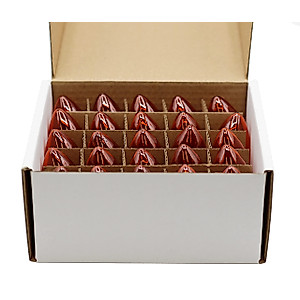 Creative Hobbies® Transparent Orange C7 Light Bulbs - 7 Watt, Steady Burning, Candelabra Base - Ideal for Halloween Pumpkin Lights & Christmas | Box of 25