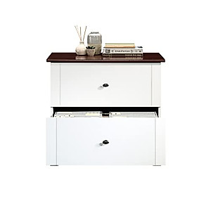 Sauder Miscellaneous Office Lateral File, L: 32.05" x W: 21.97" x H: 29.012", Soft White Finish